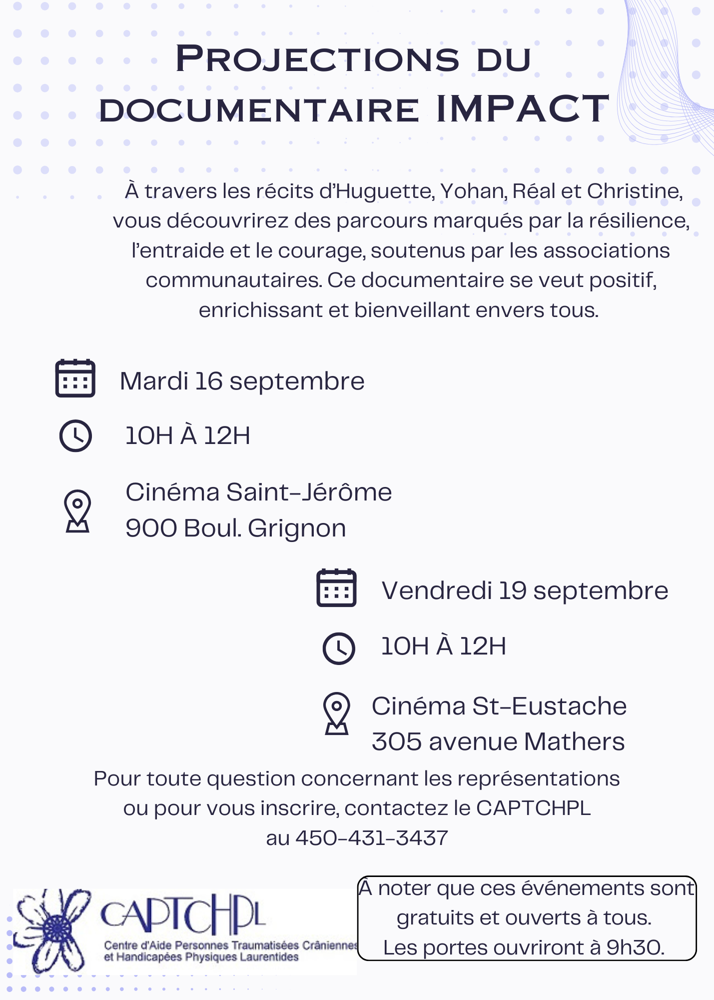 Projections IMPACT à Saint-Eustache - Municipalité de Lac-Saint-Paul